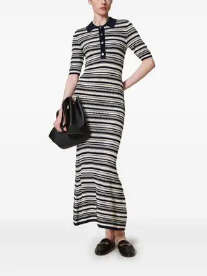 TWINSET Striped Knitted Dress