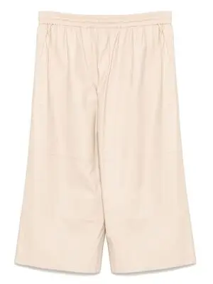 YVES SALOMON Leather Trousers - Neutrals