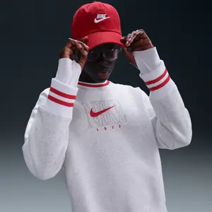 Nike Sportswear Phoenix Fleece Oversized Graphic Crew-neck Sweatshirt - Brown