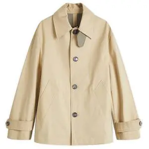 Ami Button Cotton Jacket - Ginger/ash