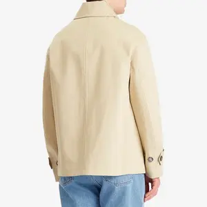 Ami Button Cotton Jacket - Ginger/ash