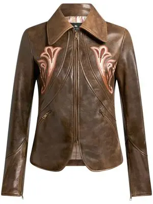 Etro Leather Blazer
