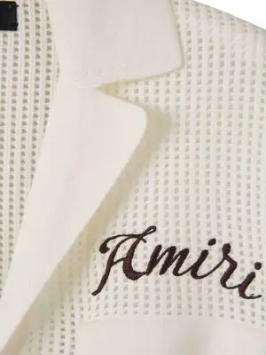 Amiri Logo-embroidered Shirt - Neutrals