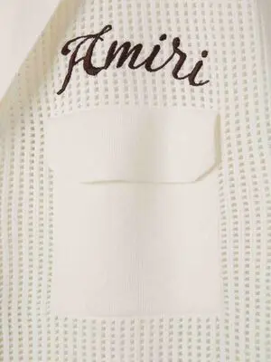 Amiri Logo-embroidered Shirt - Neutrals