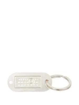 MAISON MARGIELA Numbers-engraved Keyring - Silver