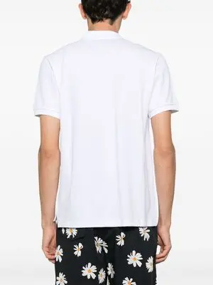 Moschino Logo-embroidered Polo Shirt - White