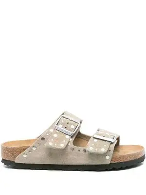 BIRKENSTOCK Arizona Studded Slides - Grey