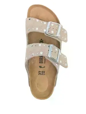 BIRKENSTOCK Arizona Studded Slides - Grey