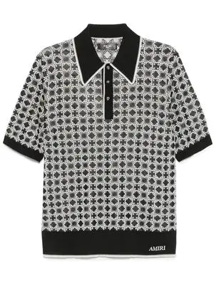 Amiri Patterned Polo Shirt