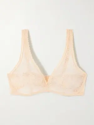ERES Rubellite Stretch-leavers Lace Bra - Pink