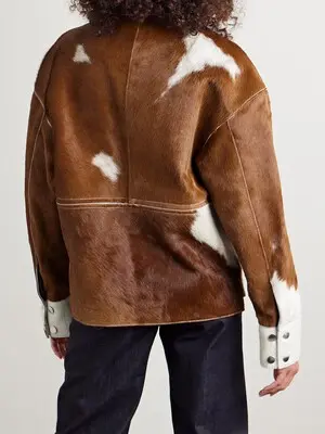 Cordova Highlands Convertible Calf Hair Jacket - Brown