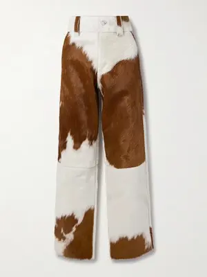 Cordova Highlands Calf Hair Wide-leg Pants