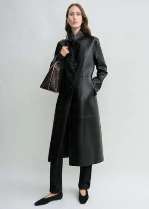 TOTEME Slim Leather Coat