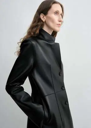 TOTEME Slim Leather Coat
