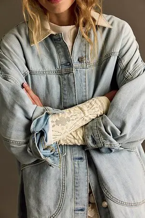 Free People We The Free Denim Jacket - Sweet Icing