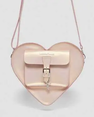 Dr. Martens Metallic Shift Leather Heart Bag