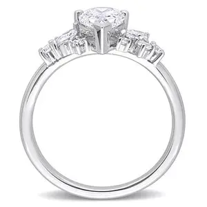 JULIANNA B. 14k Lab-grown Diamond Cluster Ring - White Gold