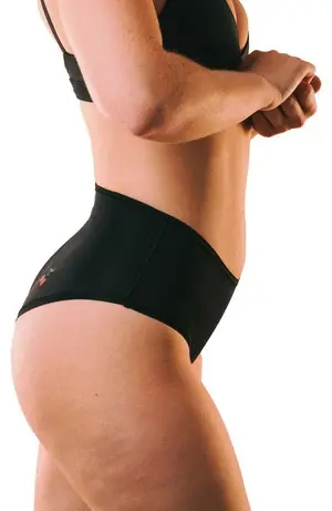 CHEEKY CHERRY Leakproof Everyday Liner Ultra Smooth Full Brief - Onyx