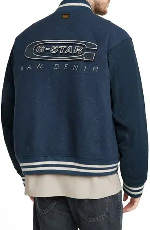 G-star Raw Varsity Recycled Wool-blend Jacket