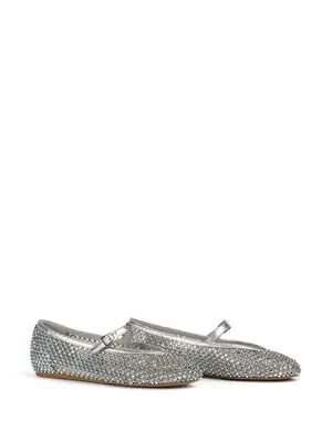 LE SILLA Gilda Ballerina Flats - Silver