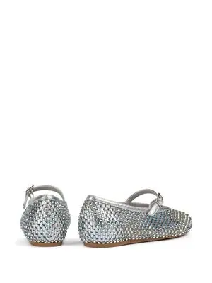 LE SILLA Gilda Ballerina Flats - Silver