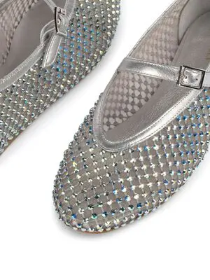 LE SILLA Gilda Ballerina Flats - Silver
