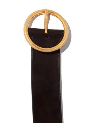 NILI LOTAN Leather Belt - Brown