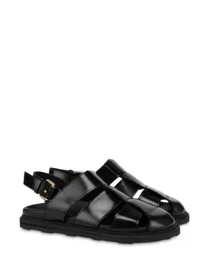 Moschino Patent Leather Sandals - Black