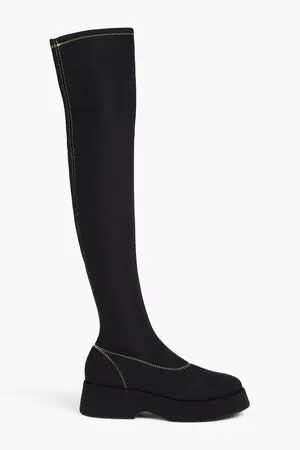 GANNI Scuba Platform Thigh Boots