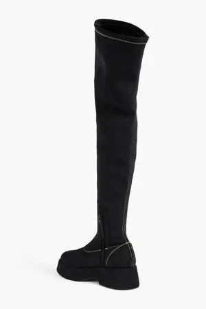 GANNI Scuba Platform Thigh Boots