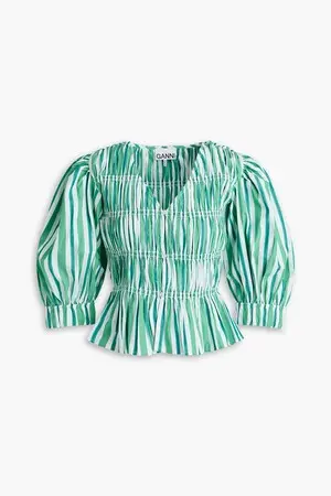 Ganni Striped Blouses