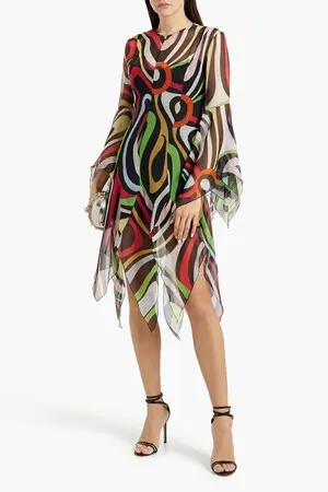 Emilio Pucci Printed Silk-georgette Dress