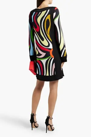 Emilio Pucci Printed Stretch-jersey Mini Dress