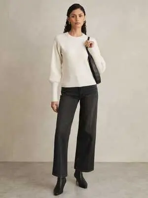 Paige The Sasha Wide-leg Cropped Jeans