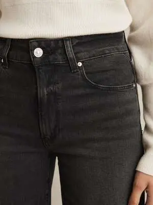 Paige The Sasha Wide-leg Cropped Jeans