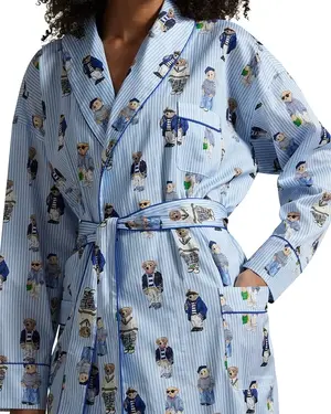 Polo Ralph Lauren Heritage Polo Bear Robe - Oxford Blue