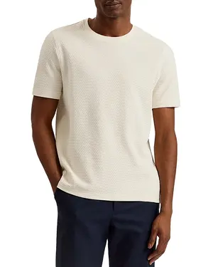 Ted Baker London Curlys Textured Short Sleeve Tee - Ecru
