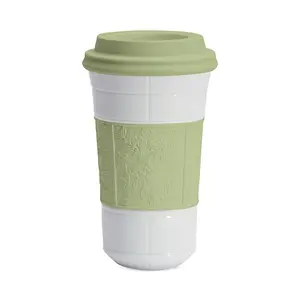 Bernardaud Louvre Porcelain Travel Mug - Green