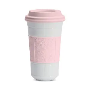 Bernardaud Louvre Porcelain Travel Mug - Rose