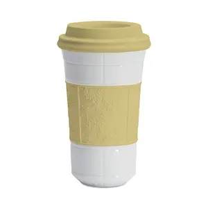 Bernardaud Louvre Porcelain Travel Mug - Yellow