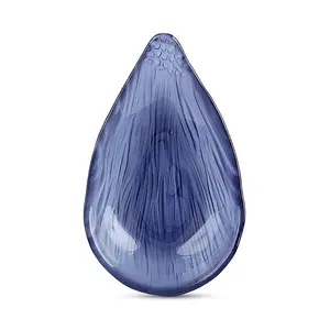 VIETRI Isola Glass Clam Shell Small Plate - Blue