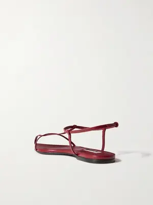 JIL SANDER Leather Sandals - Red