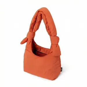LEFRIK Biwa Puffy Mini Bag Quilted, Knotted, Adjustable Shoulder And Messenger Bag - Koi
