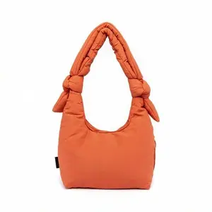 LEFRIK Biwa Puffy Mini Bag Quilted, Knotted, Adjustable Shoulder And Messenger Bag - Koi