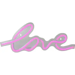 NORTHLIGHT Led Love Neon Lighted Wall Sign18" - Pink
