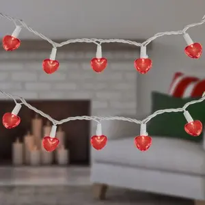 NORTHLIGHT 20-count Led Mini Hearts Valentine's Day Lights4.75ft