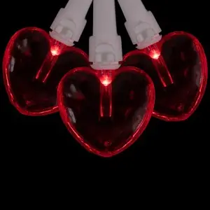 NORTHLIGHT 20-count Led Mini Hearts Valentine's Day Lights4.75ft