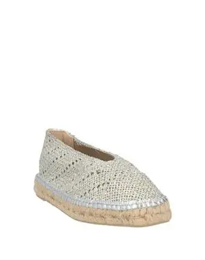 CastaÑer Metallic Espadrilles - Silver