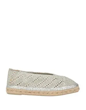 CastaÑer Metallic Espadrilles - Silver