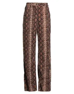 Pinko Wide-leg Snakeskin-print Corduroy Pants
